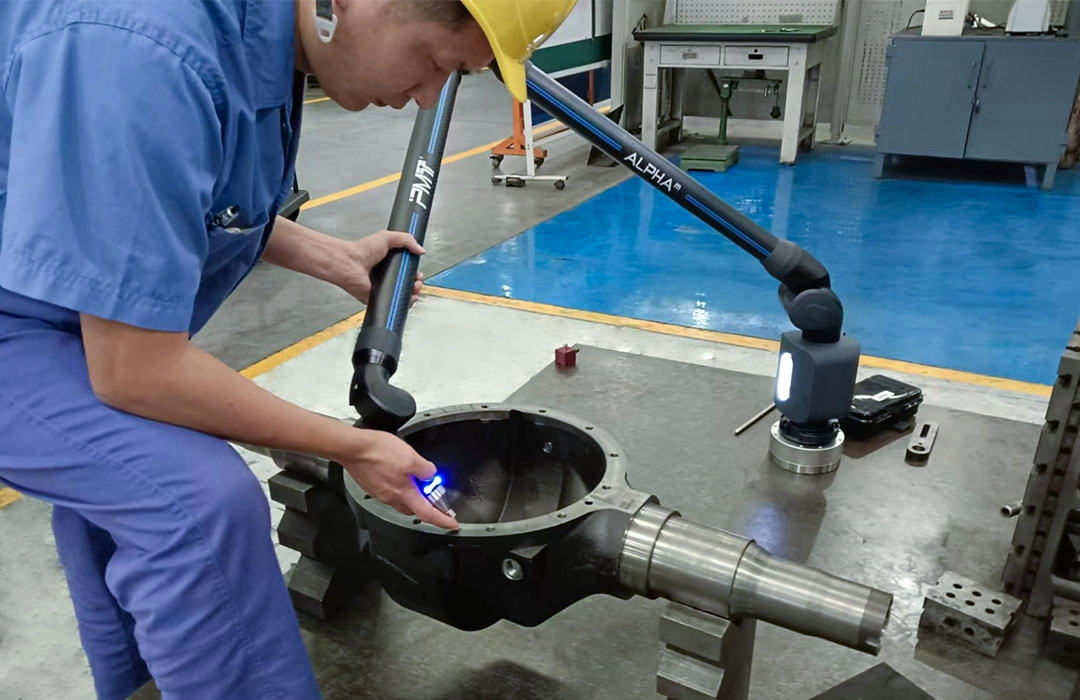 PMT Portable Measuring Arm Facilitates Forklift Inspection - PMT